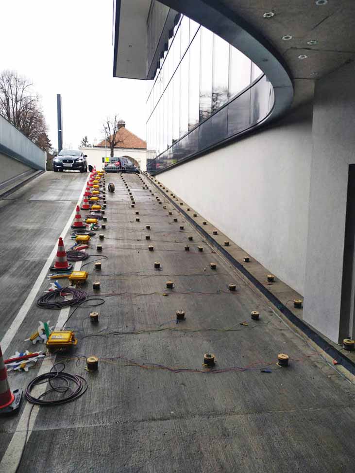 Investigation of ramp to underground car park