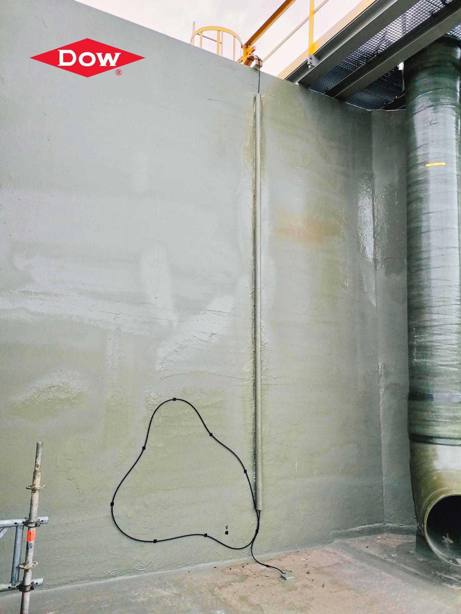 Leak Monitoring at DOW’s New Concrete Basin